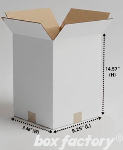 RSC White Box (5 Ply) 9.25 x 3.46 x 14.57 Inch - Buy online corrugated ...